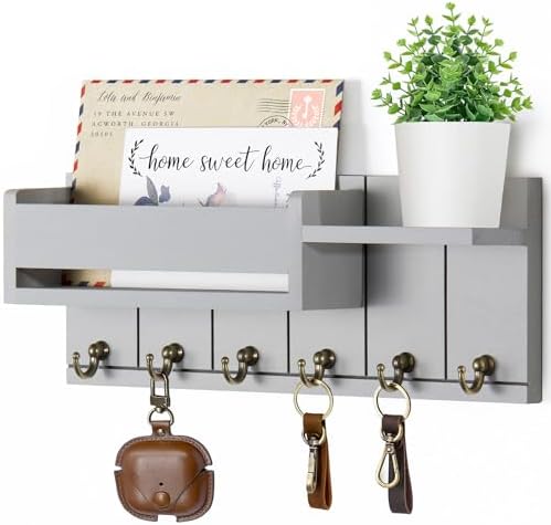 Amazon.com: RelaxScene Key Holder Wall Mount - Decorative Key Rack and ...