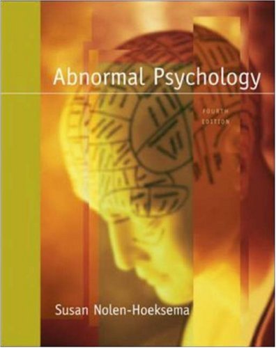 Amazon | Abnormal Psychology | Nolen-Hoeksema, Susan | Pathologies