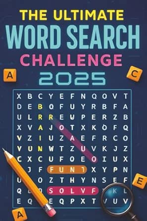 The Ultimate Word Search Challenge 2025: 2025 Word Search Over 50 Brain ...