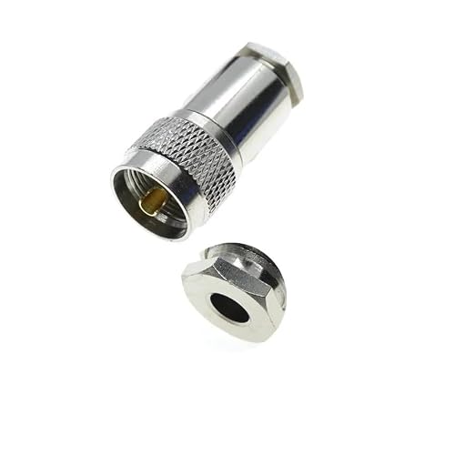 UHF PL-259 Male SO-239 Female Clamp RG8, LMR400 RG5,RG6,LMR240, RG8X ...
