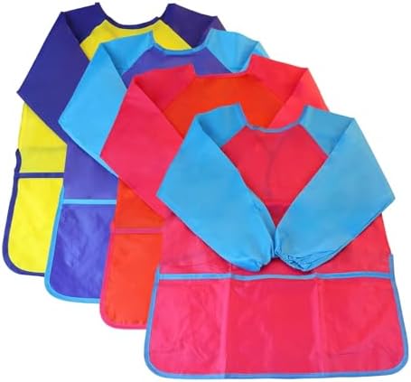 HomeDecTime 10 Pack Kids Art Smocks Children Waterproof Artist Painting ...
