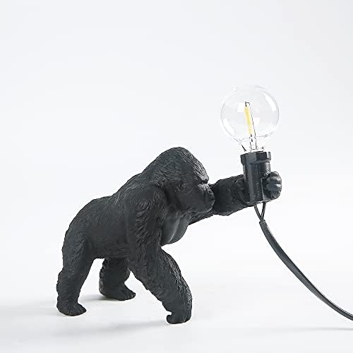 HWSYTEK Resin Animal Table Lamp Gorilla Table Lamp Art Decor Animal ...