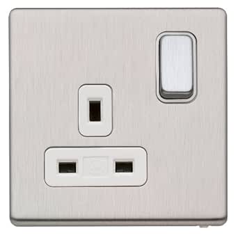 MK Aspect K24357 BSS W 13A Single Double Pole Dual Earth Switched ...