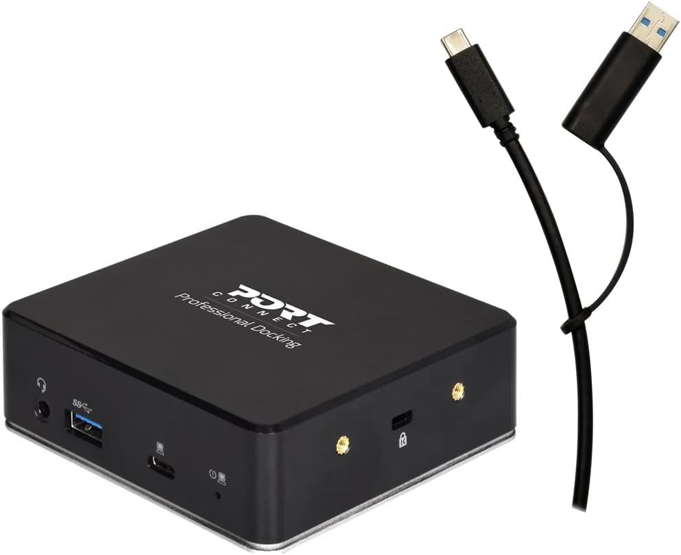 PORT CONNECT Station d'Accueil USB-A et USB-C 2 x 2K 7 périphériques ...