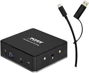 Port Connect USB-C Dual video 2X2K Docking Station, Black : Amazon.co ...