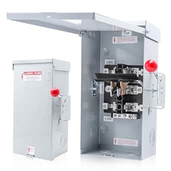 100A Generator Transfer Switch 24000W General-Duty Double-Throw Safety ...