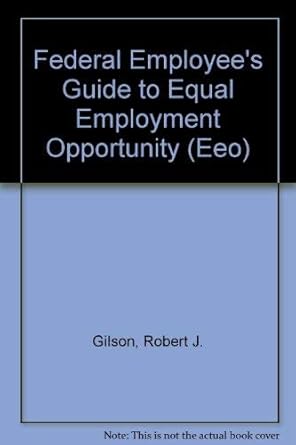 Buy Federal Employee's Guide to Equal Employment Opportunity (Eeo) Book ...