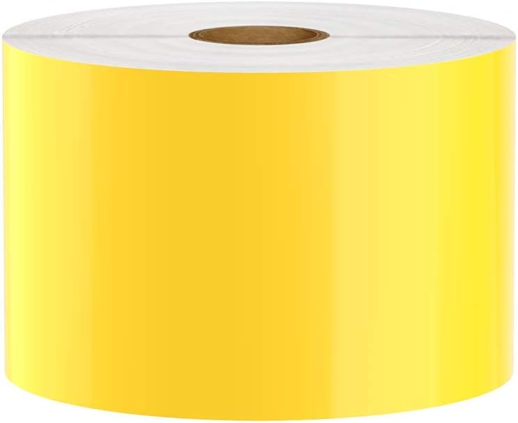 Amazon.com : Premium Vinyl Label Tape, Yellow, 3" x 150' for DuraLabel ...