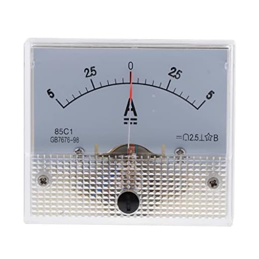 Loom Tree® DC Ammeter Analog Panel Meter Amp Meter Current Gauge 85C1 0 ...
