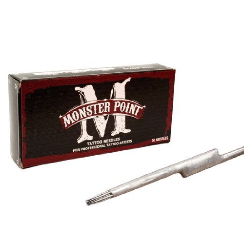 Amazon.com: 9 Round Liner Premade Sterilized Tattoo Needle BOX 50 ...