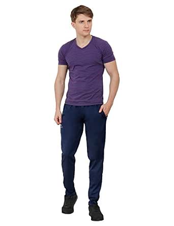 DEVOK Men's Smart fit Gym Lower/Jogger Pants/Track Pants/Pajama. Blue ...