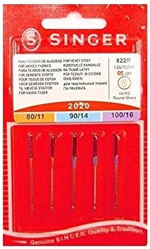 5 Original Singer Sewing Machine Needles 2020 size 90/14 universal ...
