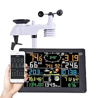 Amazon.co.jp: Professional WiFi Weather Station with Outdoor Sensor ...