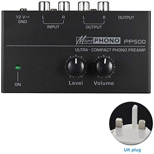 Buy Dengofng PP500 Ultra-compact Preamplifier Phono Preamp with Level ...