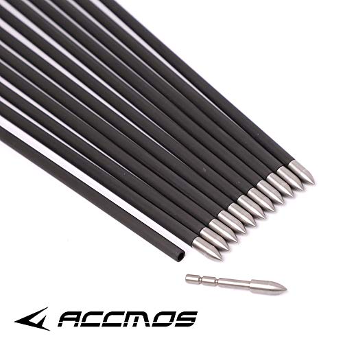 ACCMOS Archery Pure Carbon Arrow Spine 300 350 400 500 600 700 800 900 ...