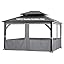 SCOCANOPY Ensemble de rideaux d'intimité avec fenêtres transparentes de ...