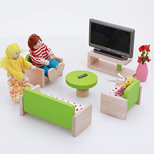 TIESOME Miniature Dollhouse TV Set, 1:12 Dollhouse Mini Television with ...
