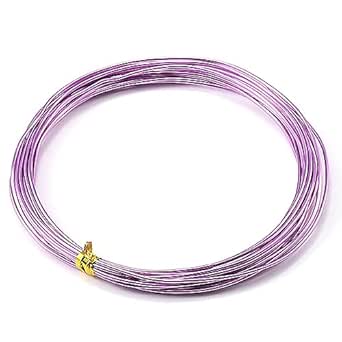 Amazon.com: 18 Gauge Purple Jewelry Wire, Aluminum Wire Beading ...