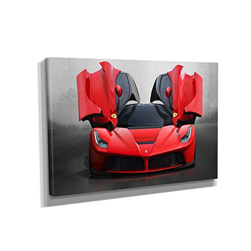 Amazon.com: La Ferrari Super Car Canvas Art Wall Art Home Decor ...