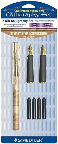 STAEDTLER Calligraphy Pen Set 7pcs- : Amazon.co.uk: Stationery & Office ...