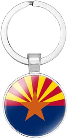 vmcoatdu Arizona Key Chain Keyring Gift Men Women Keychain Stainless ...
