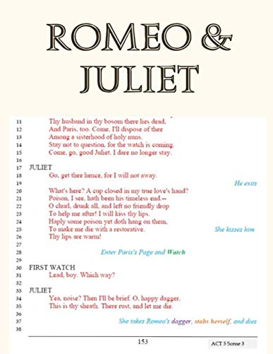 Amazon.com: Romeo and Juliet: Color Script: 9798621024161: Shakespeare ...