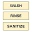 Amazon.com : All Quality Standard WASH RINSE SANITIZE Sign (3-Pack) - 3 ...
