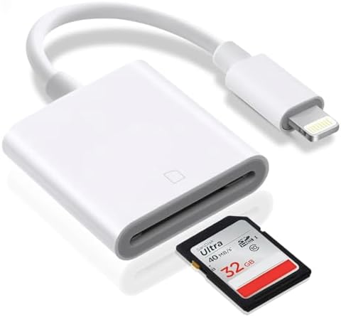 Amazon.com: Apple MFi Certified Lightning to SD Card Camera Reader for ...