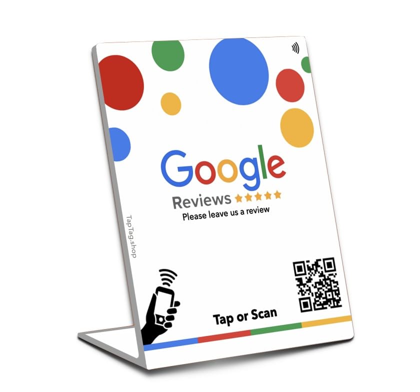 Amazon.com: Tap Tag- Tap Review Sign, Compatible with Google | Instant ...