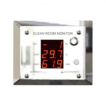 Amazon.com: Clean Room Differential Pressure Monitor (Temp, RH, Diff ...