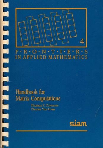 Amazon.com: Handbook for Matrix Computations (Frontiers in Applied ...