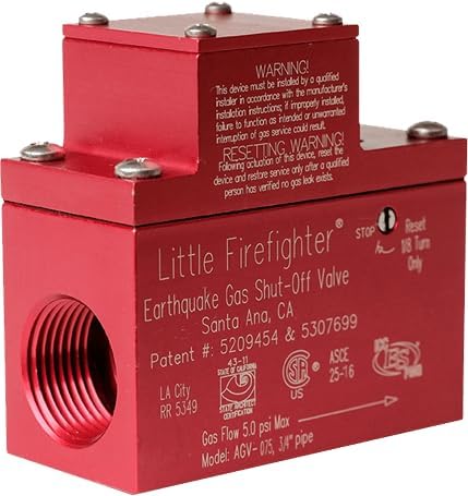 Amazon.com : Firefighter Gas Safety Products Earthquake Shut-off Valve ...