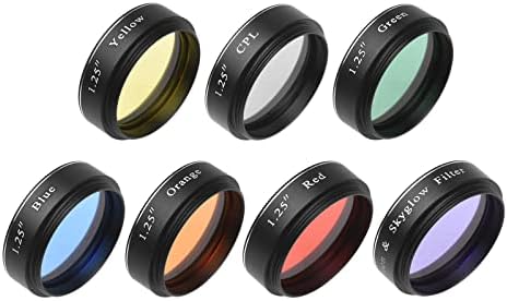 Amazon.com : Andoer Telescopic Eyepiece Filter Kit, 1.25 Inch ...