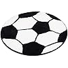 Amazon.com: JeogYong Soccer Rug, Soft and Comfy Sports Themed Round ...