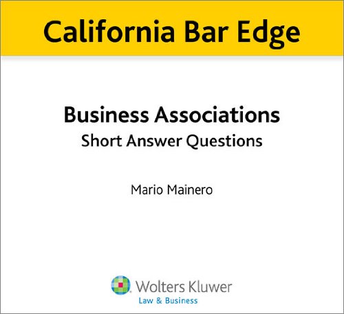 Amazon.com: California Bar Edge: California Business Associations Short ...