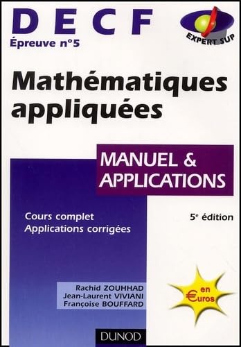 Amazon.co.jp: DECF, numéro 5 : Mathématiques appliquées : Manuel et ...
