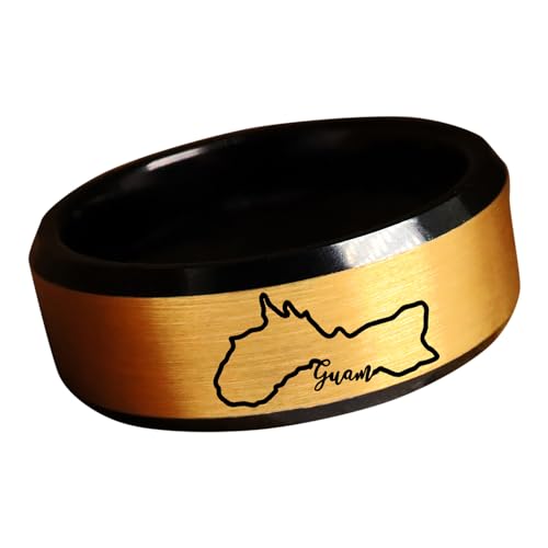Amazon.com: Guam Island Ring Guam Map Ring Chamorro Wedding Ring ...