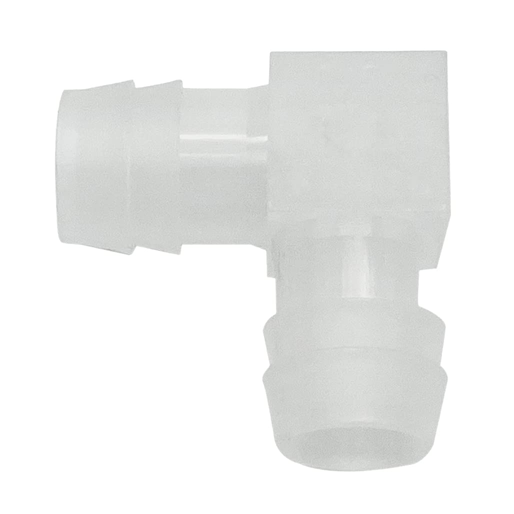 Snapklik.com : Metaland 3/8" Hose Barb Elbow Plastic 90 Degree L Right ...