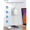 Amazon.com: ELEGRP European Travel Plug Adapter, US to Europe Plug ...