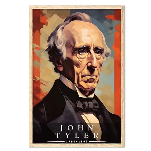 Amazon.com: John Tyler Poster, John Tyler Wall Art, USA Presidents ...