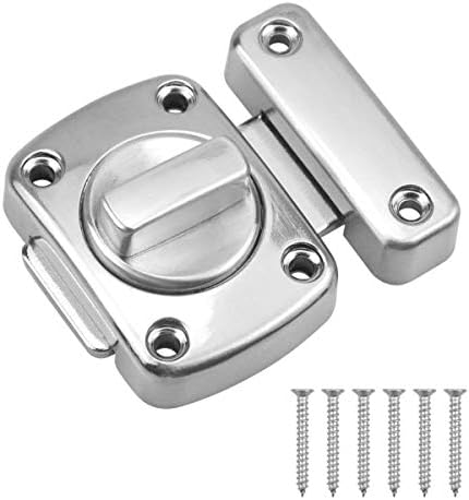 Rotate Bolt Gate Latch Door Lock, Stainless Steel Bathroom Door Lock ...