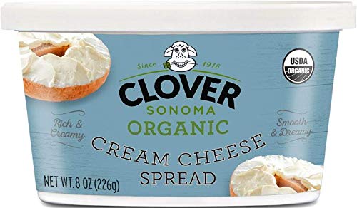 Amazon.com: Clover Sonoma Organic Cream Cheese Spread 8oz, 8 oz ...