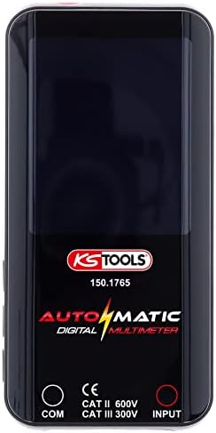 KS Tools 150.1765 Automatik Digital-Multimeter inkl. Prüfspitzen, Rot ...