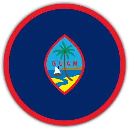 Guam Flag - 12" Vinyl Sticker Waterproof Decal : Buy Online at Best ...