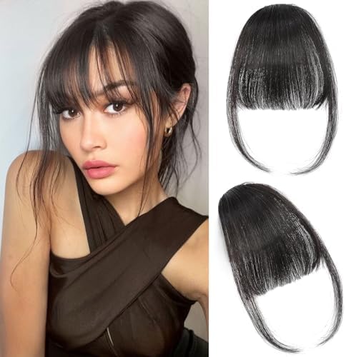 Amazon.com : Cephermer Clip in Bangs, Synthetic French Bangs Hair Clip ...