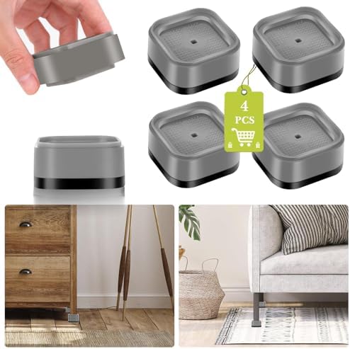 Amazon.com: Yookwutar 4 Pack Furniture Risers 1 Inch, Adjustable Bed ...