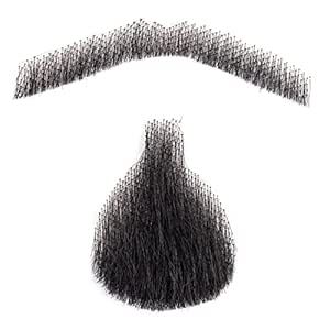 Amazon.com: kossys Barba falsa realista 100% cabello humano atada a ...