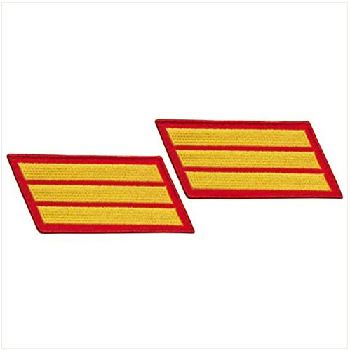 Amazon.com: Marine Corps Service Stripe: Male - gold embroidered on red ...