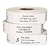 Amazon.com : Return Address Labels - Roll of 500 Personalized Labels ...