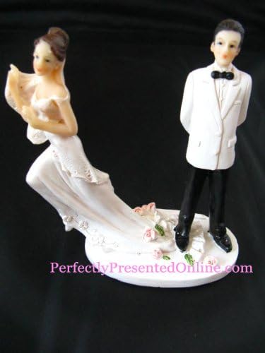 Amazon.com: Runaway Bride humorous cake topper : Home & Kitchen